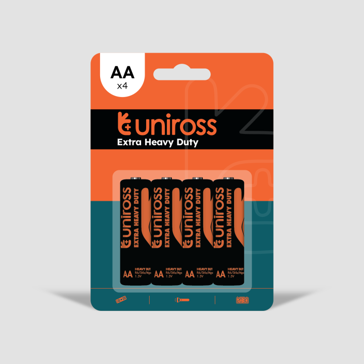 Uniross 4 x AA Extra Heavy Duty Cells | Daraz.pk