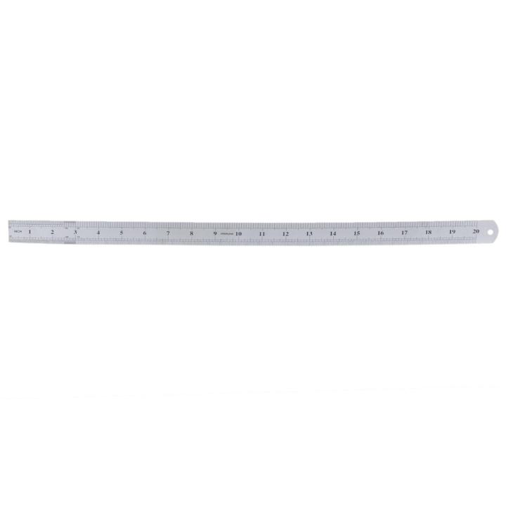 QUANBU Groove Right Stainless Steel Metric Ruler 50 cm Stainless Metric ...