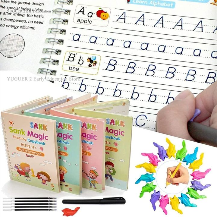 Sank Magic Practice Copybooks with Magic Pen - Reusable Handwriting ...