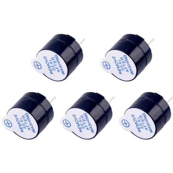PACK OF 5 Active Buzzer 5V DC Electromagnetic Mini Piezo Buzzer | Daraz.pk