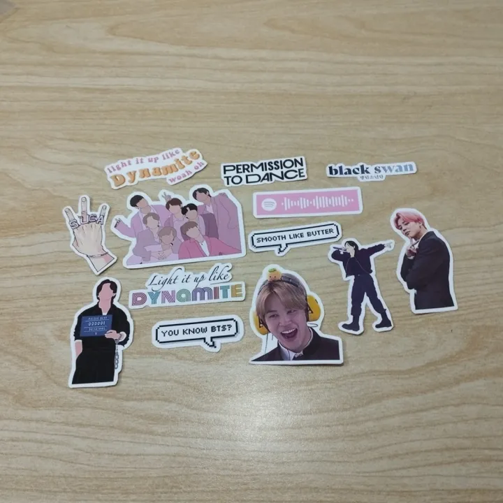 50/25 pcs BTS kpop stickers, aesthetic waterproof consisting of all ...