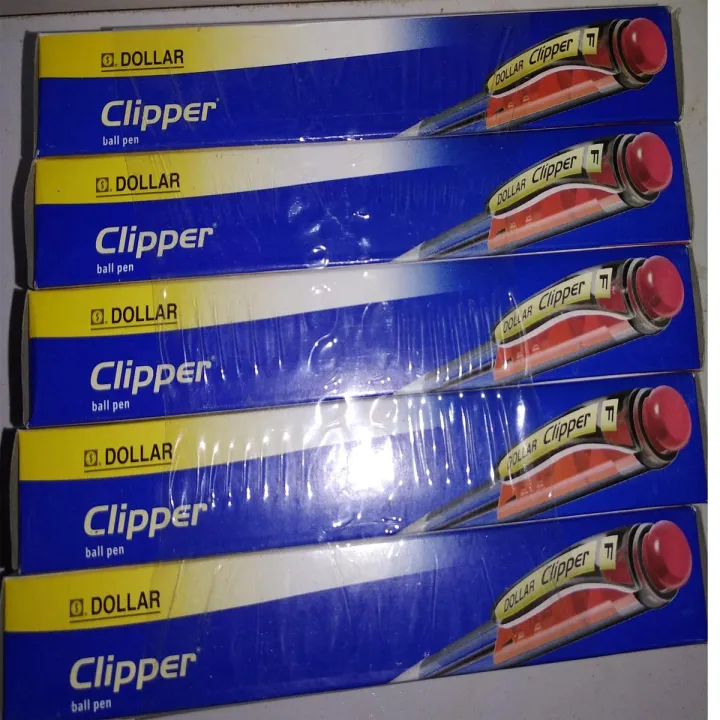 Dollar Clipper Ball Pen Red Art # BPCLF (50 Pcs / 5 Pkt) | Daraz.pk