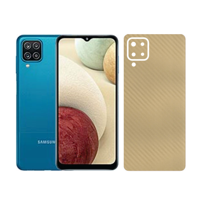 Samsung Galaxy A12 Back Paper OB Carbon Golden Sheet Anti-stain Only ...