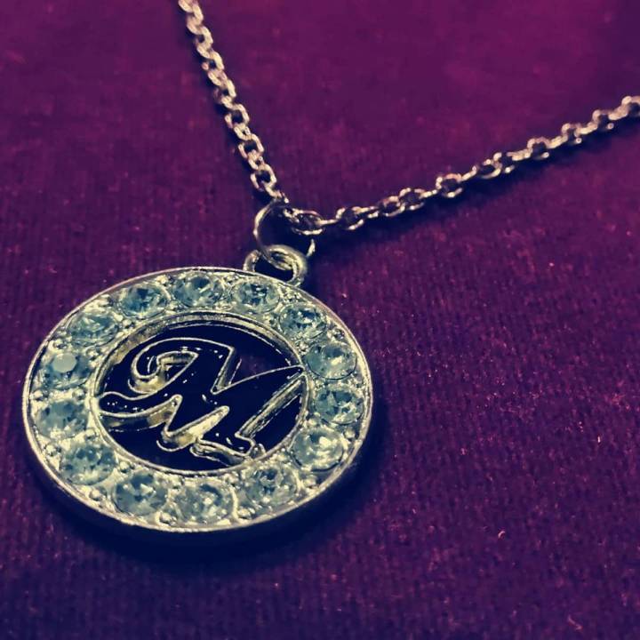 Golden Alphabet M Round Shap for Girls and boys .. | Daraz.pk