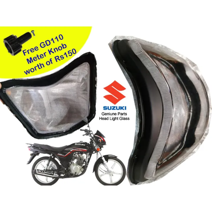 Suzuki GD110 Head Light Glass (Free meter knob) | Daraz.pk