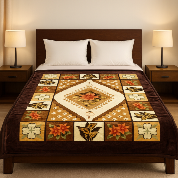 Double Bed Blanket 2 Ply | Warm & Soft Kambal for Winter | Premium ...