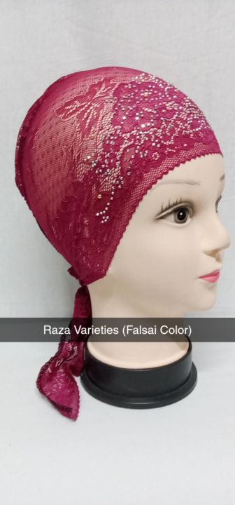Cap/Hijab/lace style Net Mix Colors Silver Nag 9002 0000 | Daraz.pk