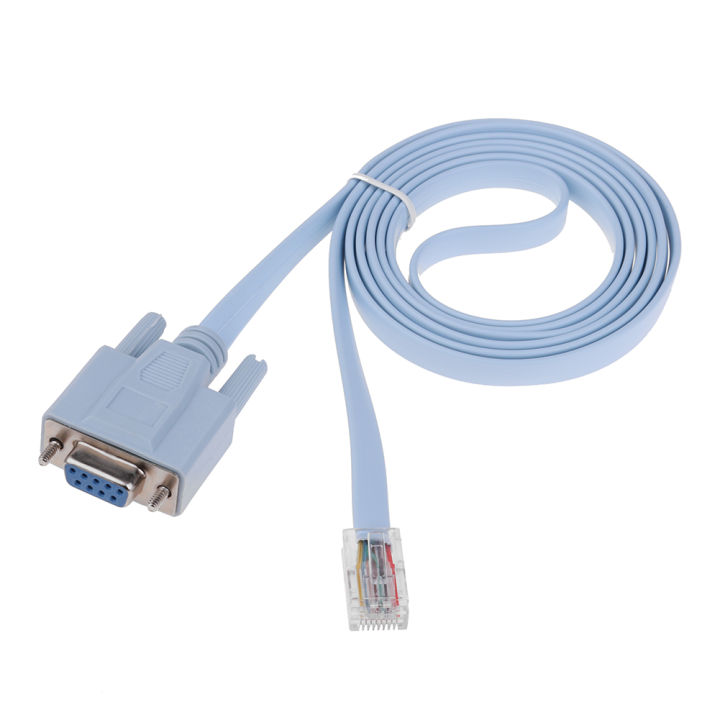 RJ45 Male to DB9 Female 1.5m Network Console Cable for Cisco Switch ...