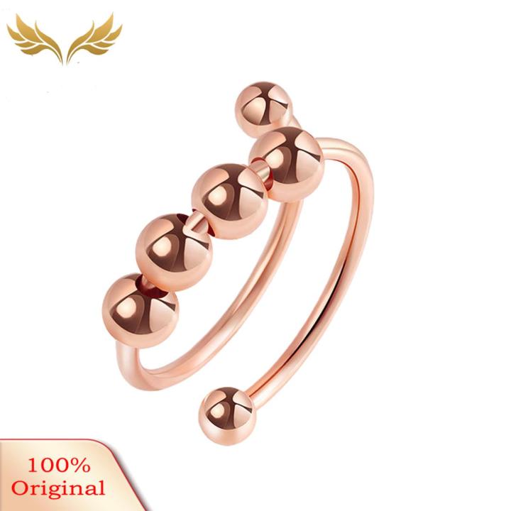 Finger Band Adjustable Stress Relief Geometric Beads Ring | Daraz.pk