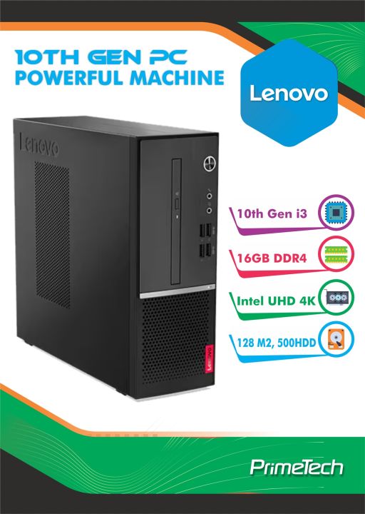 Lenovo 10th Gen SFF PC - Core i3 10th Processor, 16GB DDR4 RAM, 128GB ...