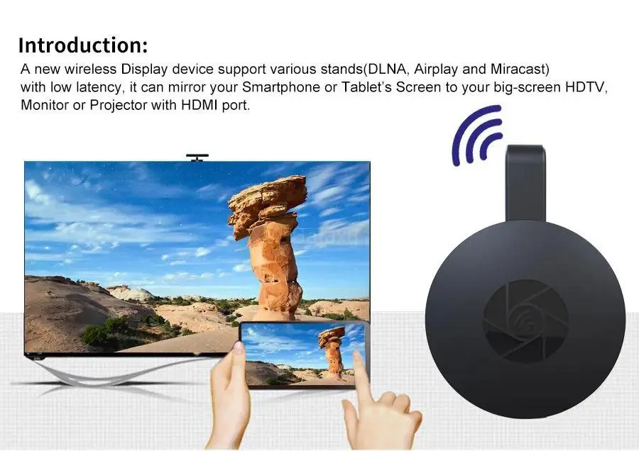 Google Chromecast For MiraScreen TV Stick Dongle Chrome Cast HDMI ...