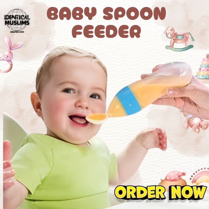Silicone Baby Spoon Feeder – Soft Squeeze Bottle for Baby Feeding ...