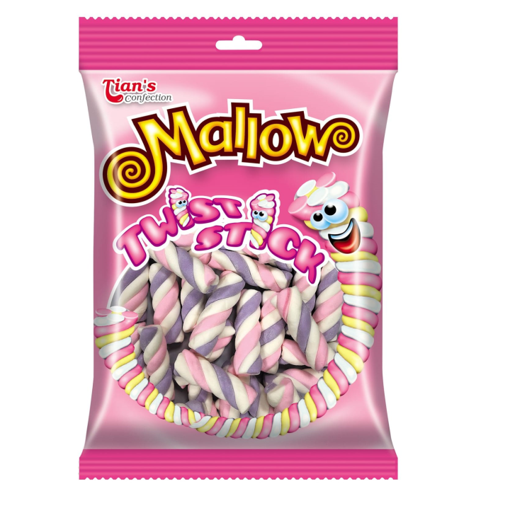 Tians Mallow Twist Stick Marshmallow 200 gm Purple | Daraz.pk