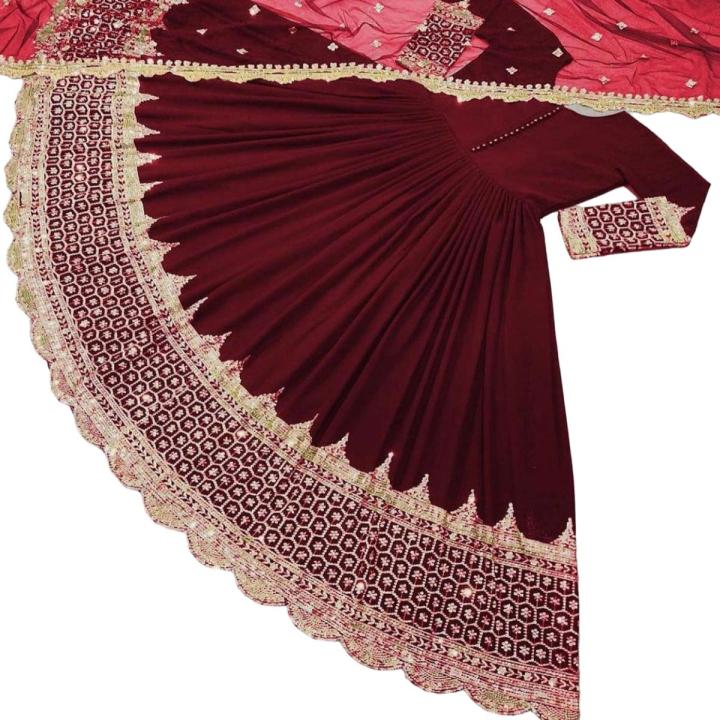 3Pcs Suit For Women/Designer Heavy Embroidered Dress For Girls/Eid ...