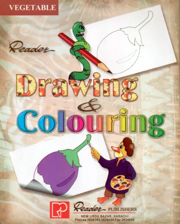 reader drawing and colouring vegetables | Daraz.pk