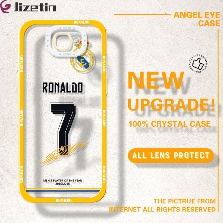 Jizetin for Samsung J7 Prime Back Cover Crystal Transparent Ronaldo ...