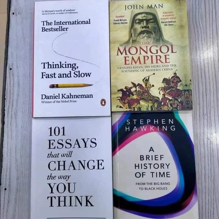 Set of 4 Books ( Thinking Fast And Slow / The Mongol Empire / 101 ...