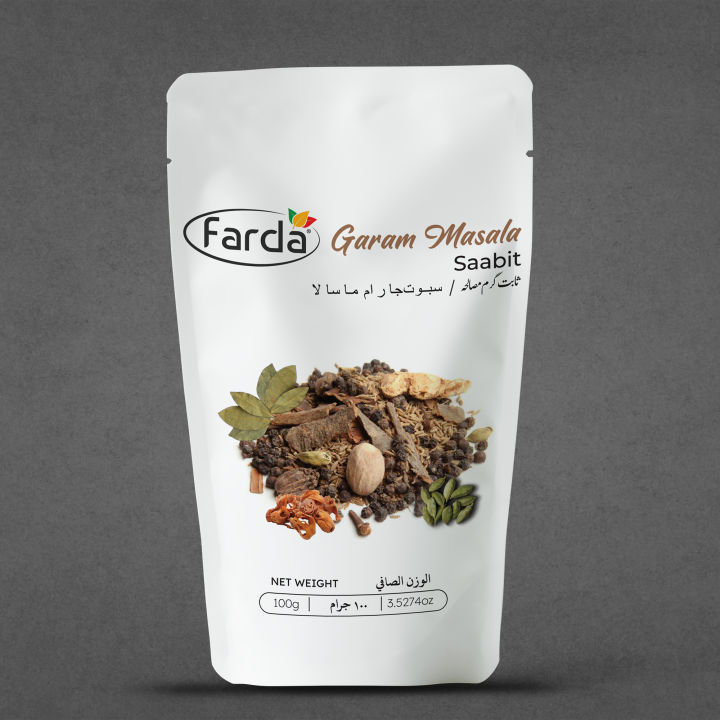 FARDA Garam Masala Saabit_Standing Pack (100g) | Daraz.pk