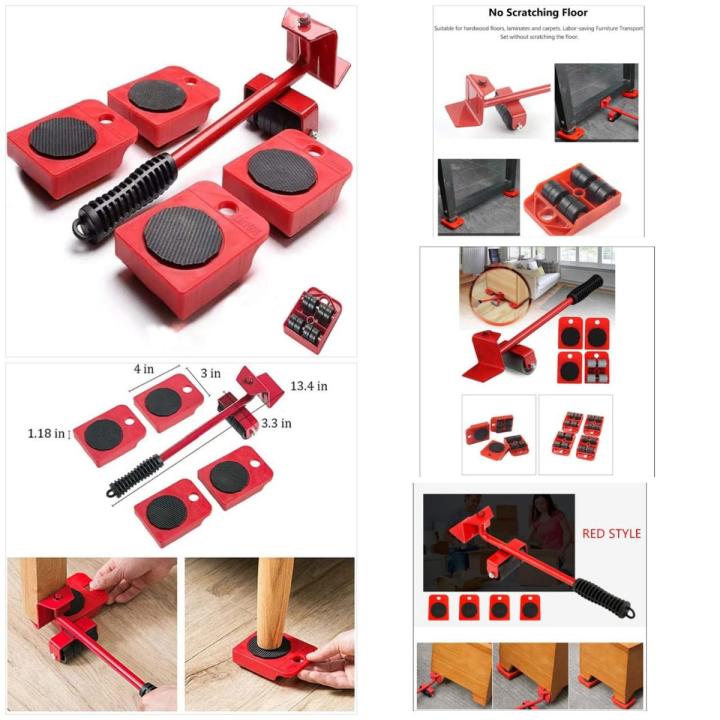 Heavy Furniture Lift Transport Tools With 4 Movable Sliders For Safe ...