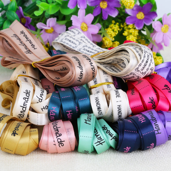 Handmade Printed Lace 5yd/lot 10mm Letters Pattern Grosgrain Ribbon DIY ...