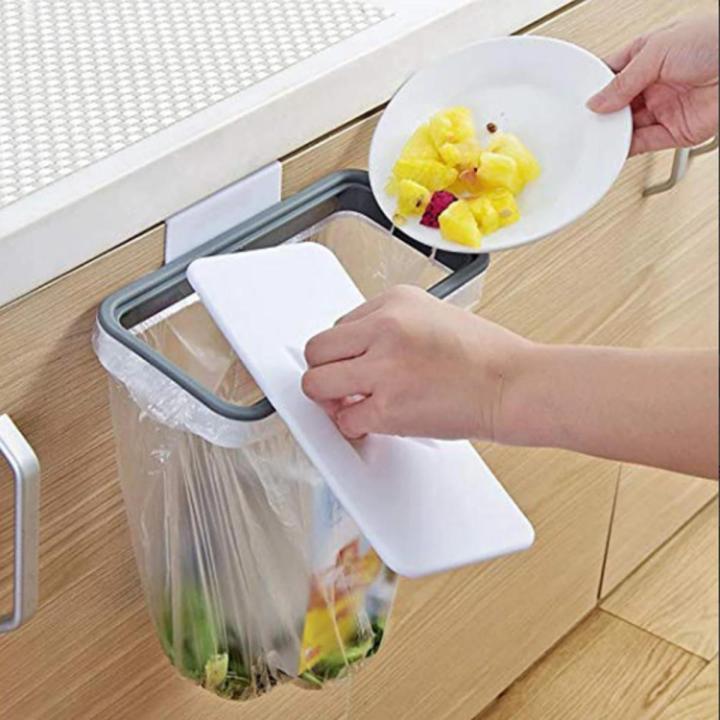 Hanging Trash Garbage Rubbish Kitchen Carrier Plastic Bag Sack Hanger ...