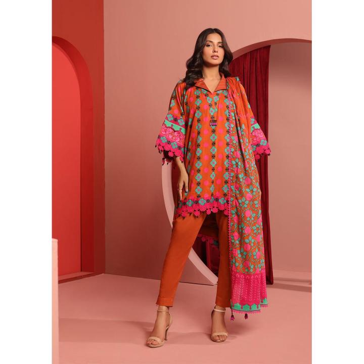 Alkaram Studio Unstitched 3 Piece Embroidered Cambric Suit With Silver ...