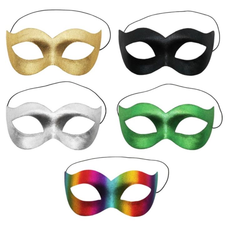 Personality PVC Halloween Masks Durable Venetian Masquerade Half Face ...