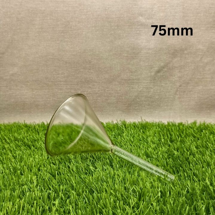 Glass Funnel 75mm ( 1 to 5 Pcs ) – Fluted 60° Angle, Short Stem ...
