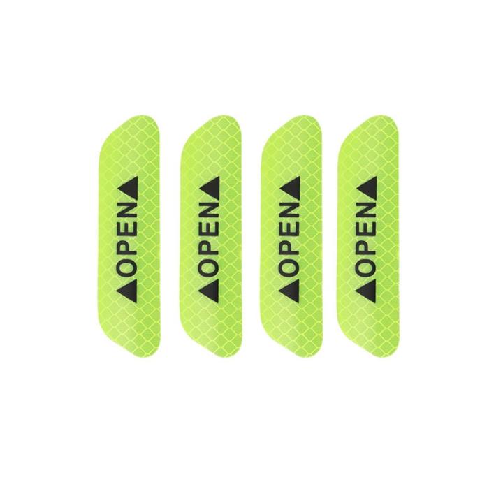 4Pcs/Set Car OPEN Reflective Tape,Safety Reflective Tape, Open Sign ...