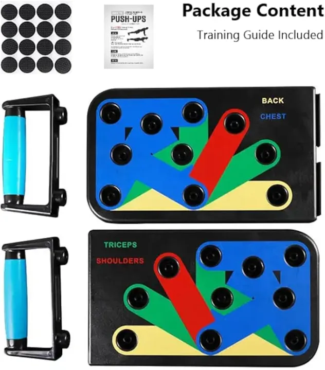 The PUSH UP BOARD STAND | 12 INTERSWITCHABLE POSE | CHEST PRESS ...