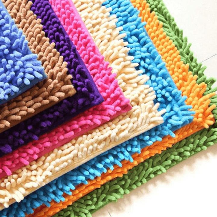 Apricot Imported Microfiber Washroom Door Mats, Absorbable Bath Mat ...