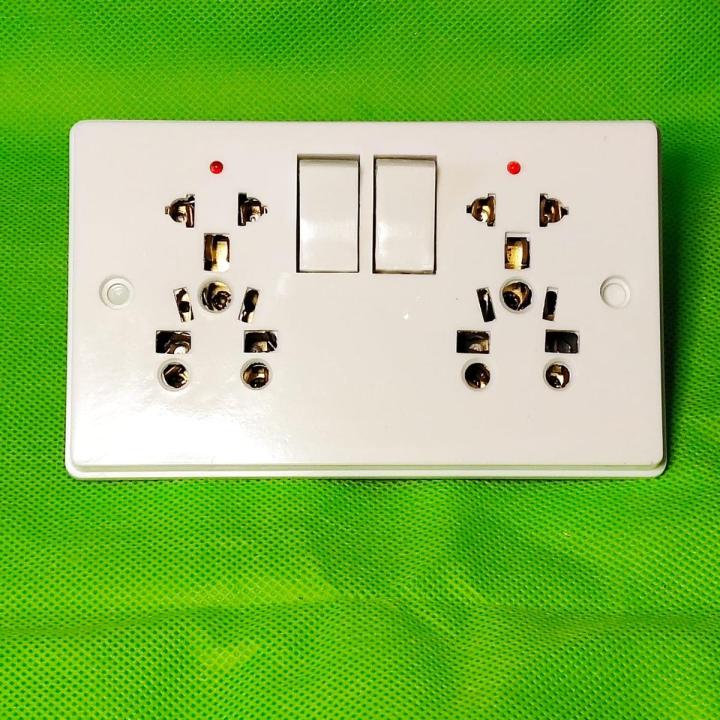 Universal Multi Plug Socket (5 in 1) Double China Fitting Sheet China Switch Board | Daraz.pk