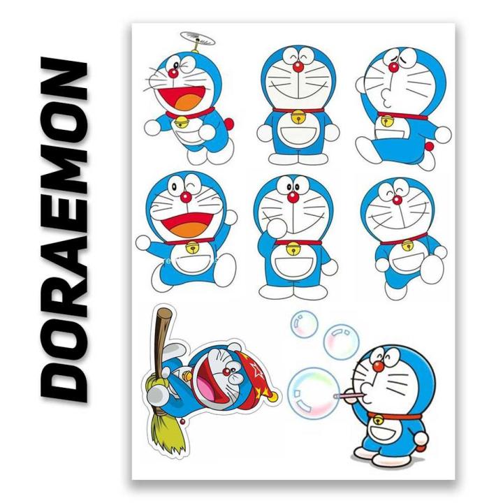 Doraemon Uncut Sticker Sheet - Doraemon Stickers for children | Daraz.pk