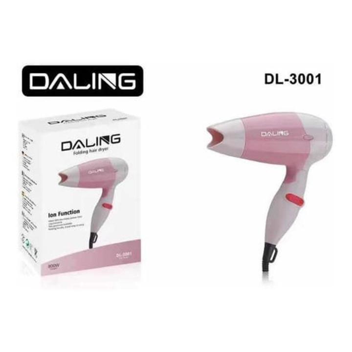 Daling – Folding Hair Dryer with Ion Function 800W Compact with 2 Temperature Settings & 1 Speed ...