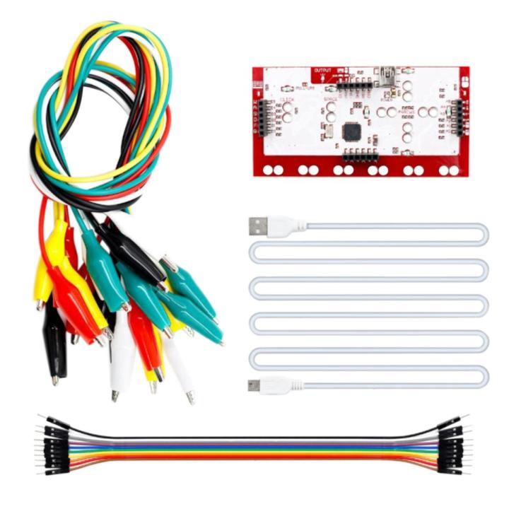 Complete MK Set Deluxe Kit with USB Cable Alligator Clips for Makey ...