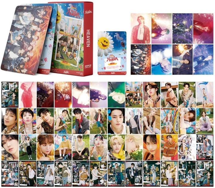 55Pcs Seventeen Lomo Cards Seventeen 11th Mini Album HEAVEN Seventeen ...