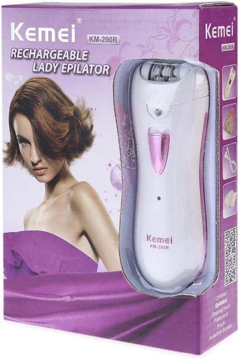 3 in 1 Lady Epilator – Rechargeable Hair Remover for Face, Arms & Legs ...