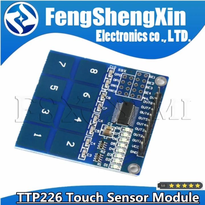 TTP226 8 Channel Digital Capacitive Switch Touch Sensor Module for Arduino UNO | Daraz.pk