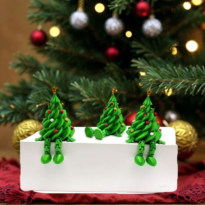 Party Decor Colorful 3D Printed Christmas Tree Funny Unique Multi-joint ...