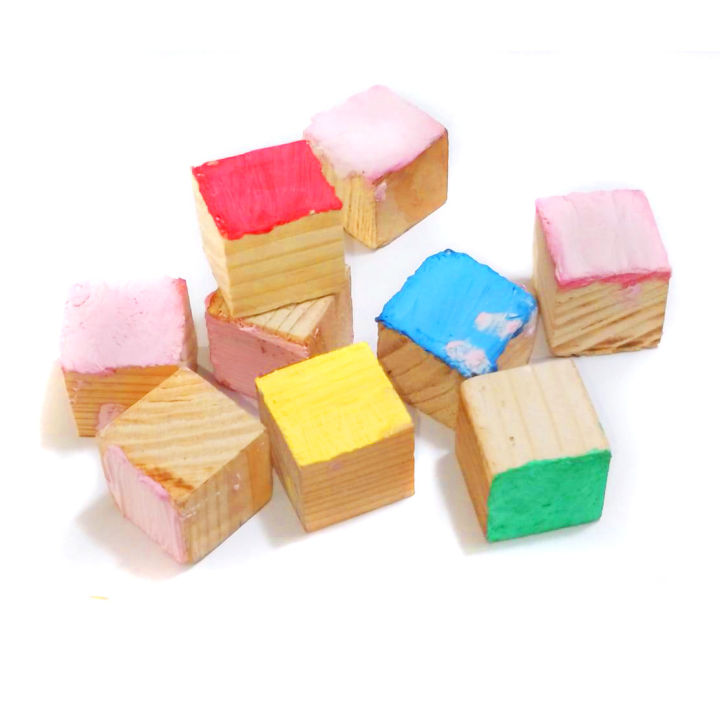 64 Unfinished Wooden Blocks - Cube Shaped, for Kids and DIY projects ...