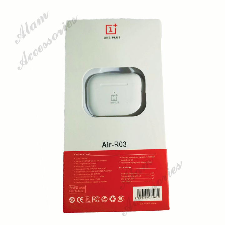 One Plus Air RO3 Wireless Bluetooth Earbuds With Free Silicone Case ...