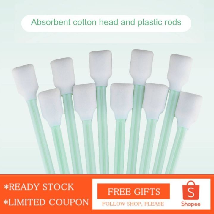 [READY STOCK] 50Pcs Anti-static Foam Cleaning Swabs for Printer/Disk ...