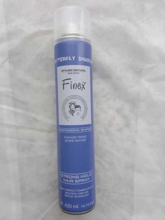 Finex Strong Hold Hair Spray: All-Day Style and Control | Daraz.pk