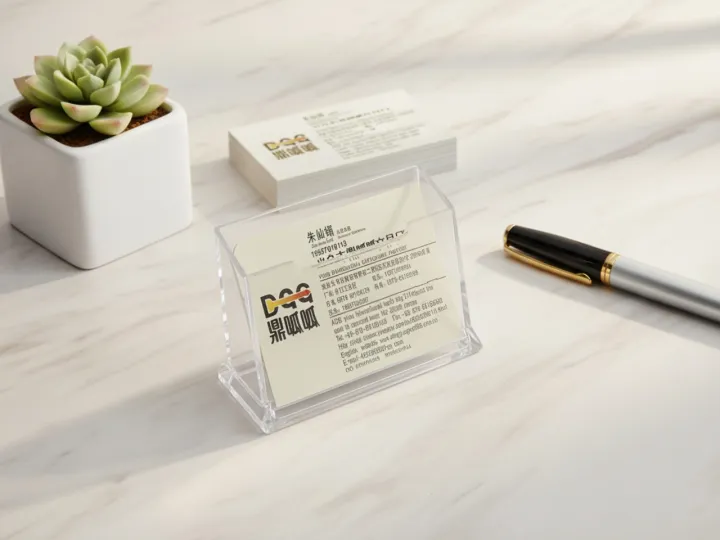 DG-020 Transparent Card Holder – Premium Plastic Business & Visiting ...
