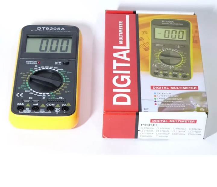 Digital Multi Meter DT9205A , AC / DC Volt meter, Circuit and Parts ...