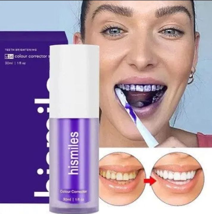 HiSmile Colour Corrector Serum Teeth Whitening Purple Corrector ...