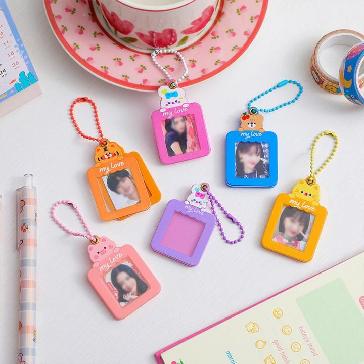 Kawaii Photo Card Set Pendant Idol Photocard Holder Kpop ID Card ...
