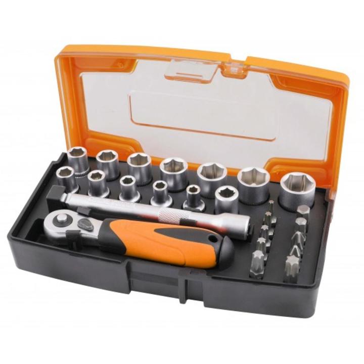MST Hoteche 202102 25 Pcs 1/4" Drive Metric Socket Set I22 | Daraz.pk