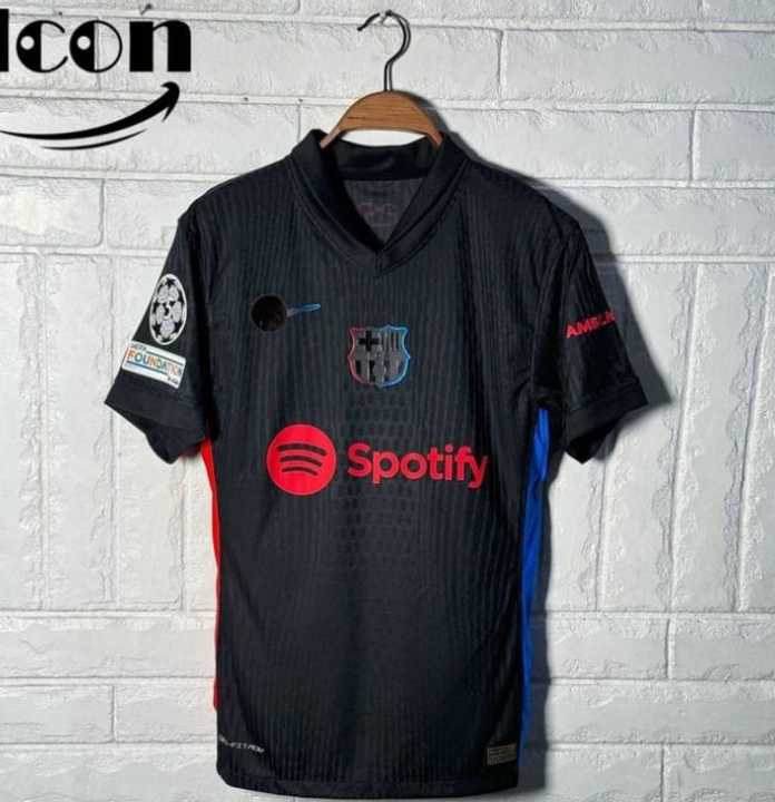 FC Barcelona New Black Away T-shirt - Available 2024/25 jersey | Daraz.pk