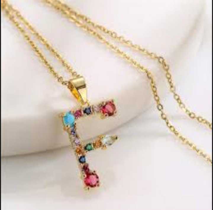Fancy F Letter Necklace | Daraz.pk
